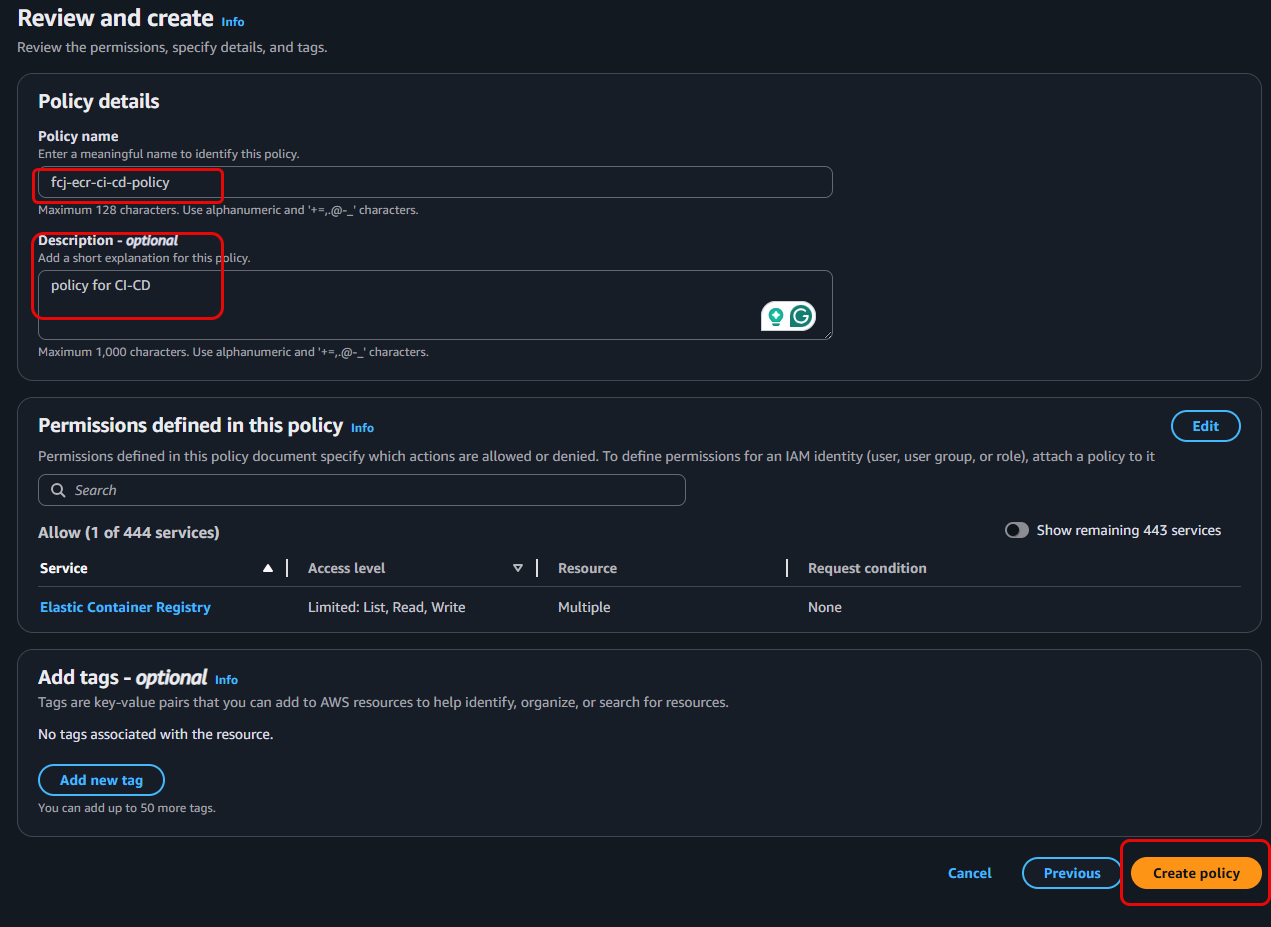 Configure IAM Roles and Policies :: Create a new AWS account.