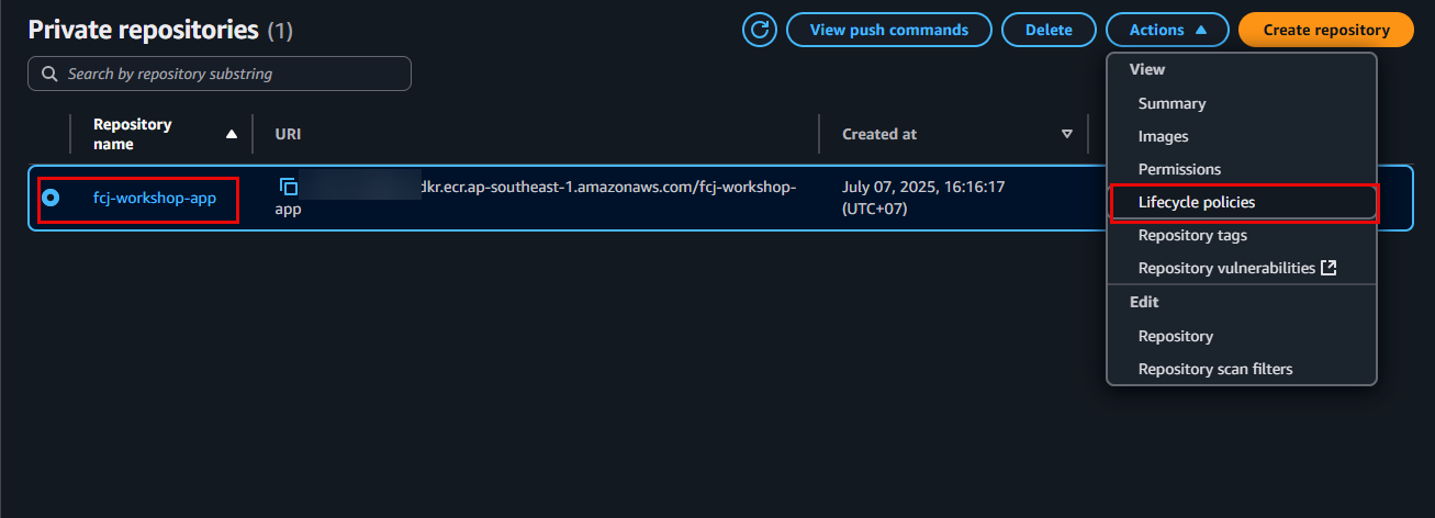 ECR Image Lifecycle Management :: Create a new AWS account.